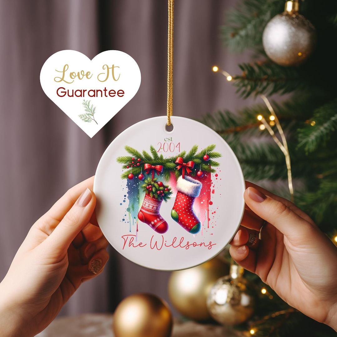 First as Mr Mrs Married Ornament, Just Married Christmas Ornament ...