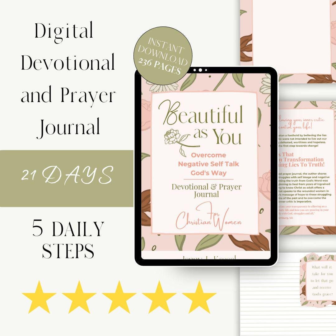 Digital Prayer Journal for Christian Women, 21-day Devotional - Etsy