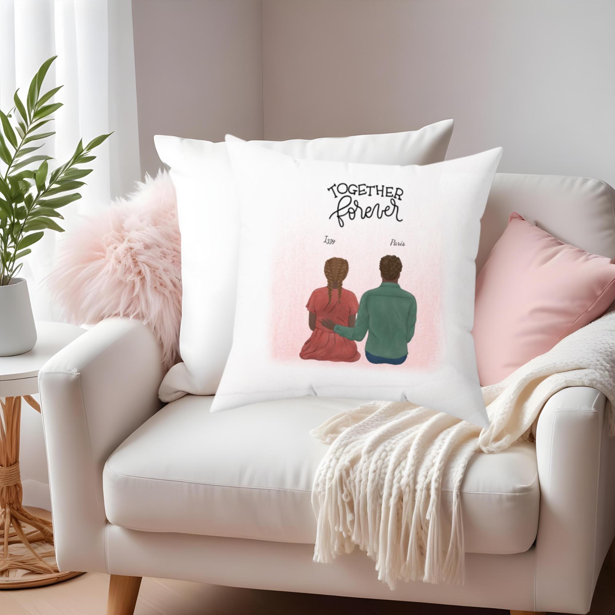 1st Valentine's Day Gift, Personalized Couple Pillow With for ...