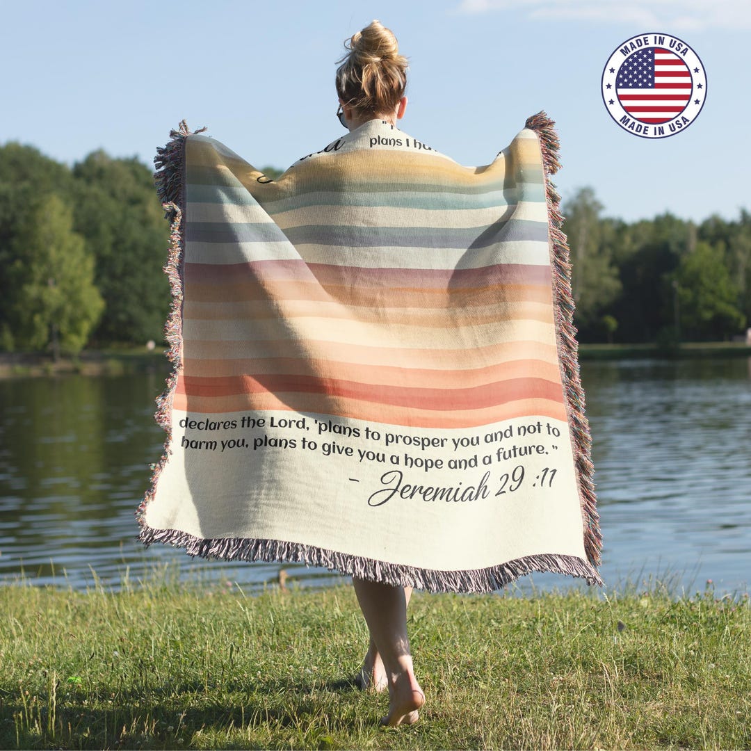 Christianity Gifts for Women, Cozy Bible Verse Scriptural Gifted Woven ...