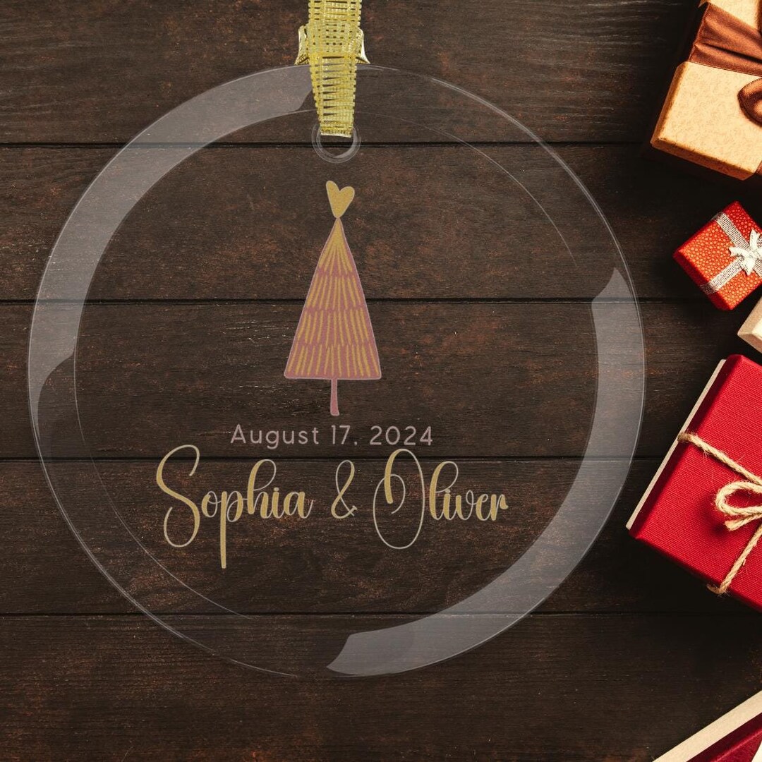 First as Mr Mrs Married Ornament, Just Married Christmas Ornament ...