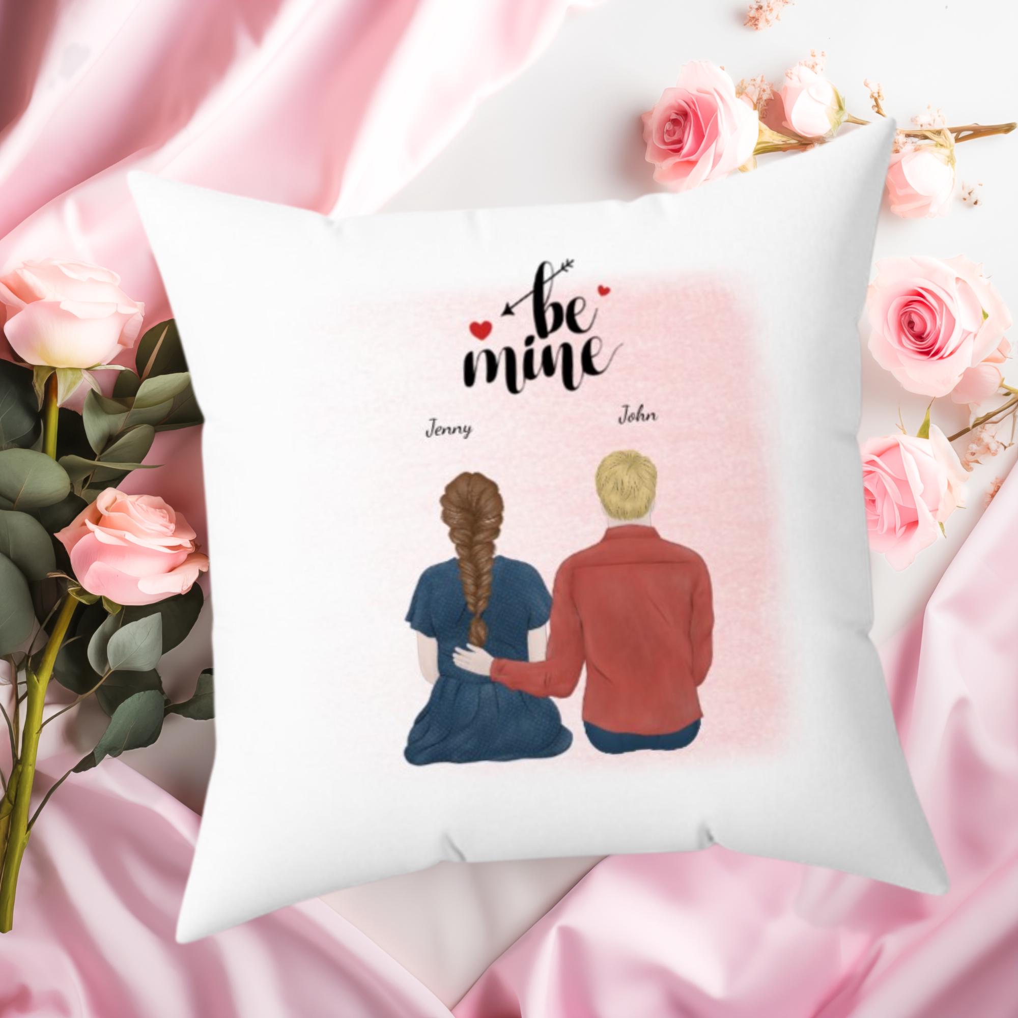 1st Valentine's Day Gift, Personalized Couple Pillow With for ...