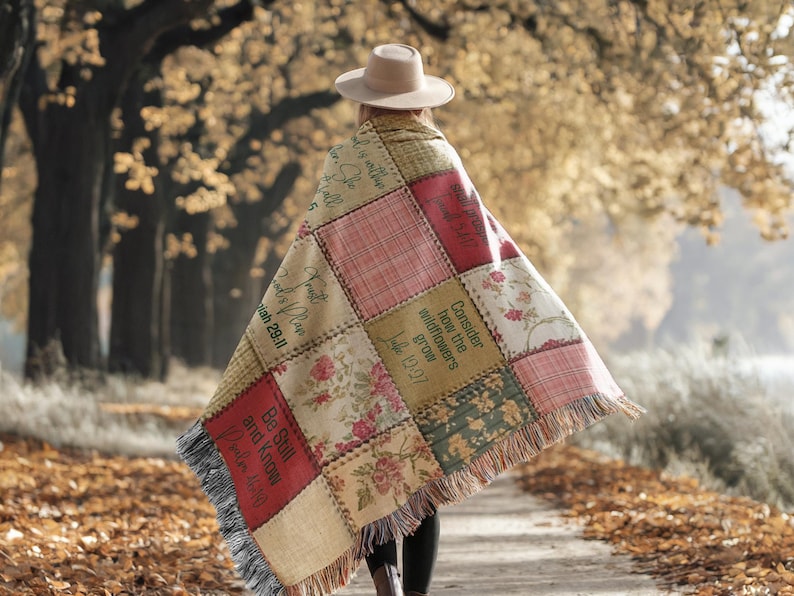 Woven Christian Throw Blanket, Scripture Verse Throw, Religious Home ...