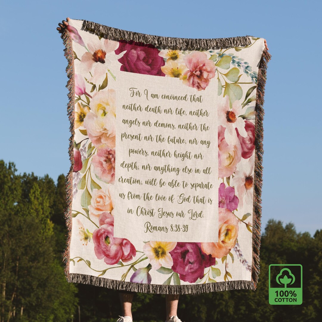 Wedding Gift With Bible Verse Christian Faith Woven Blanket Gift for ...