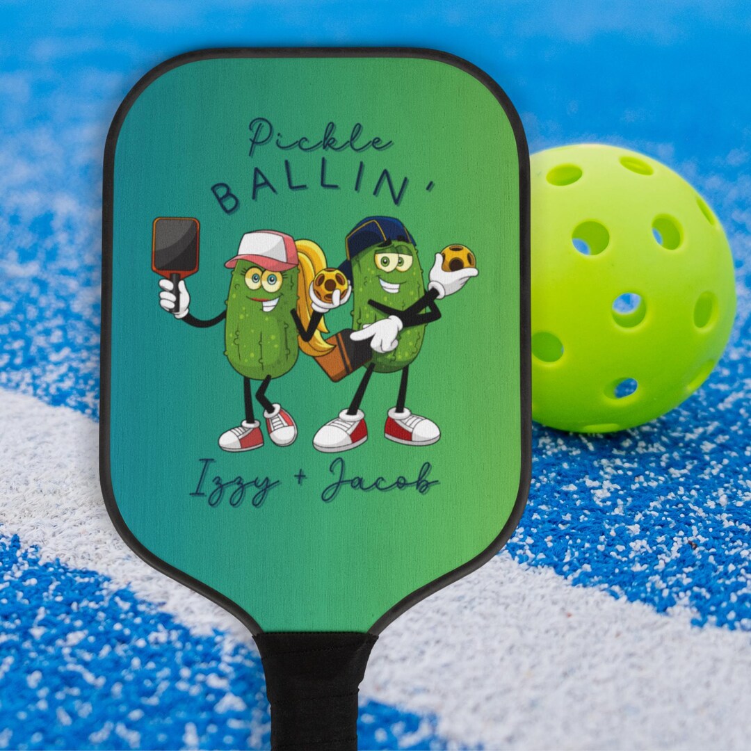 Personalized Couple Pickleball Set, Funny Team Paddles, Partner ...