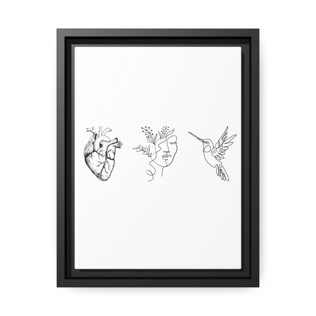 Fine Line Wall Art, Minimalist Line Wall Art, Canvas Wall Art, White ...