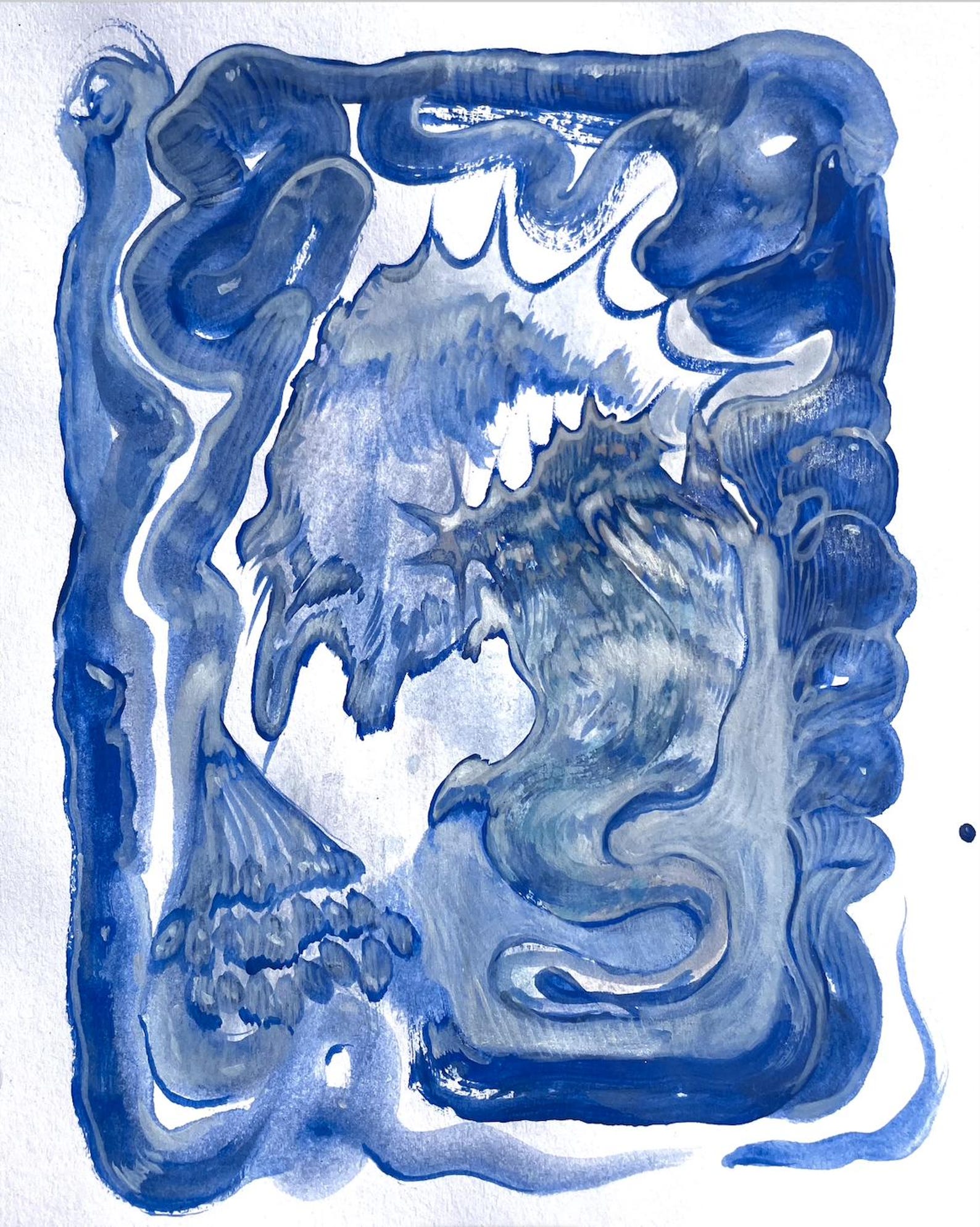 Azurine 8 X11 Glossy Print - Etsy