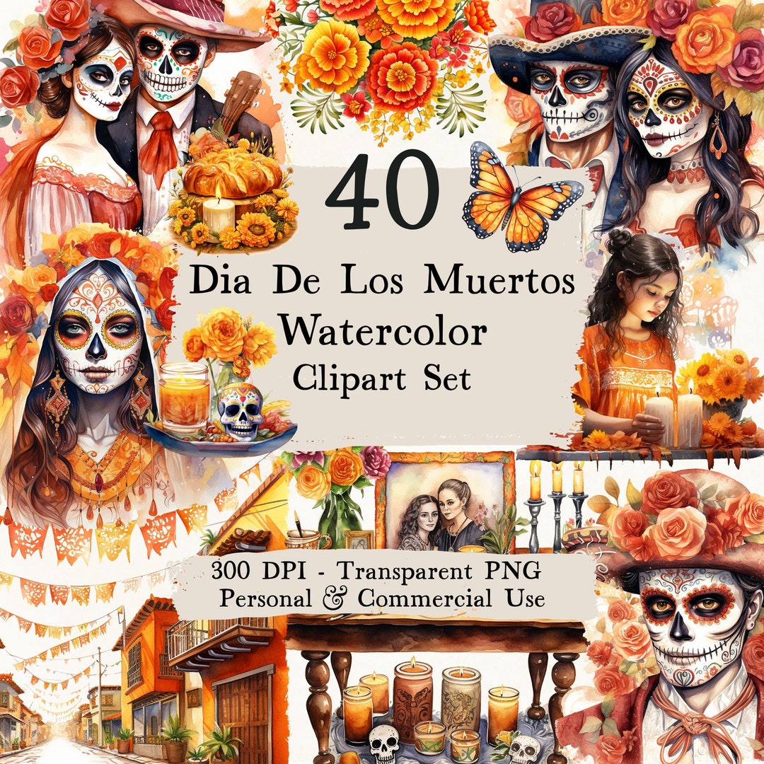 Dia De Los Muertos Graphics - Ofrenda Items, Sugar Skull Designs ...