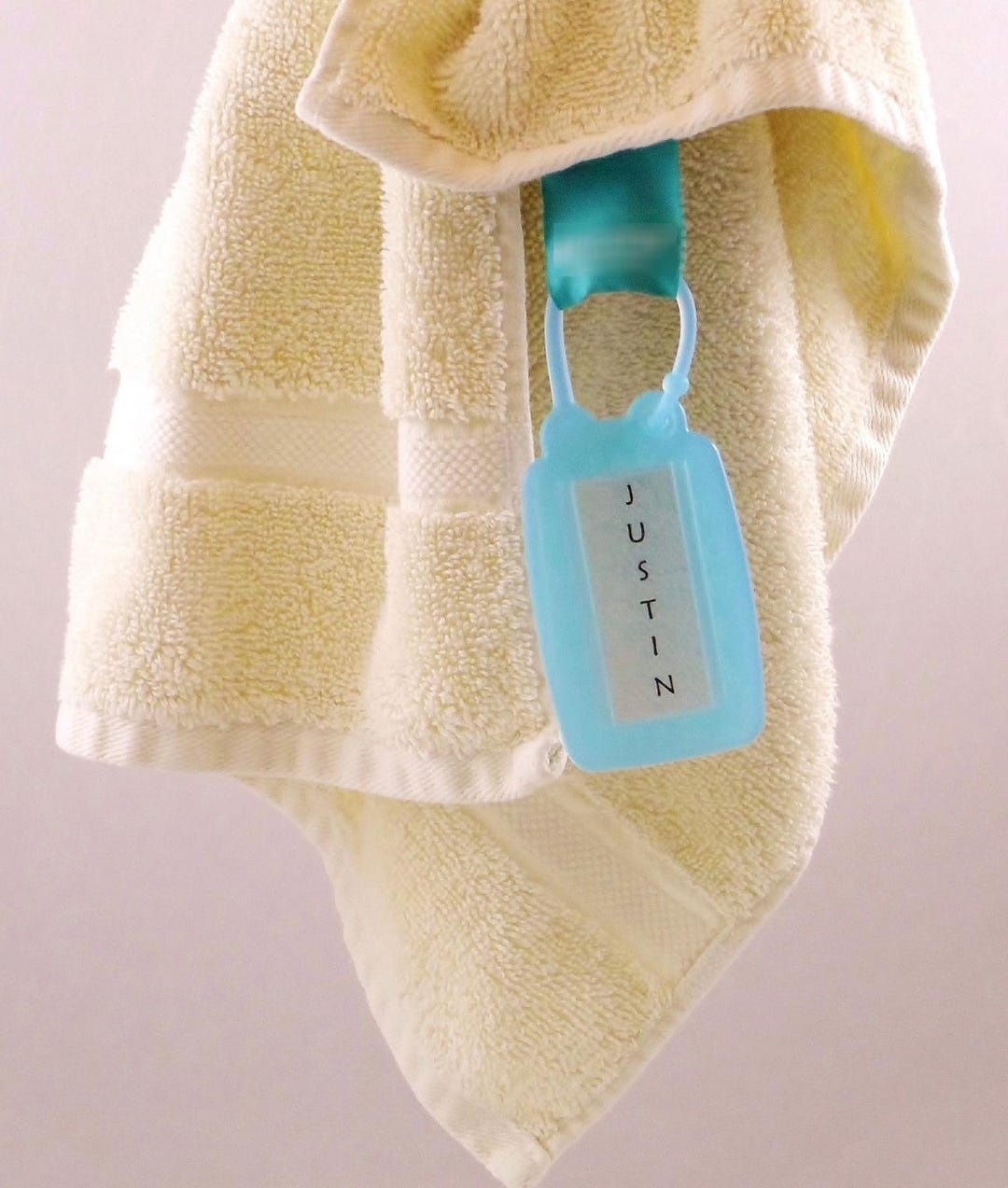 BLUE 4 Towel Tags Towel Name Tags Towel Identifier Personalized Towel ...