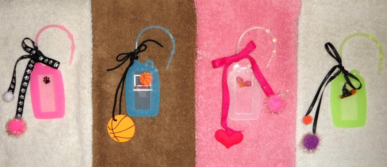 ASSORTED 4 Towel Tags Towel Name Tags Towel Identifier Personalized ...