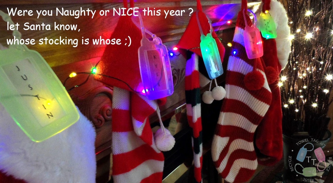 ASSORTED 4 Towel Tags Towel Name Tags Towel Identifier Personalized ...