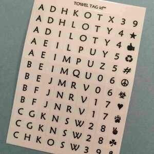 Personalized Silicone Towel Name Tags: Assorted Colors, Self ...