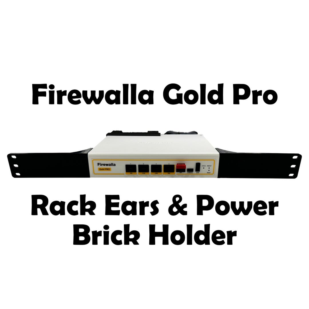 Firewalla Gold Pro Rack Ears and Power Brick Holder - Etsy