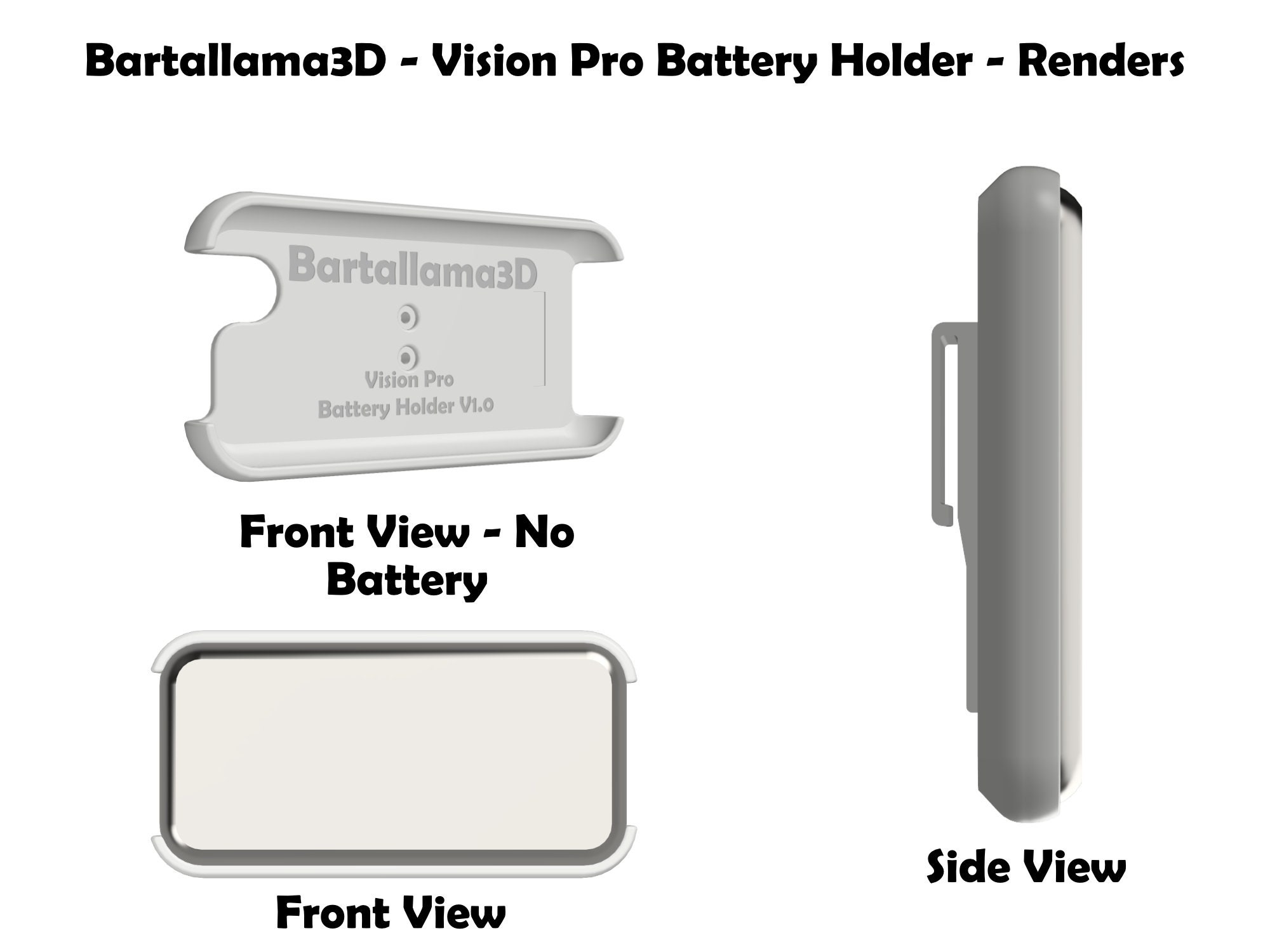 Battery Holder for Apple Vision Pro With Belt Clip and Easy Release - Etsy