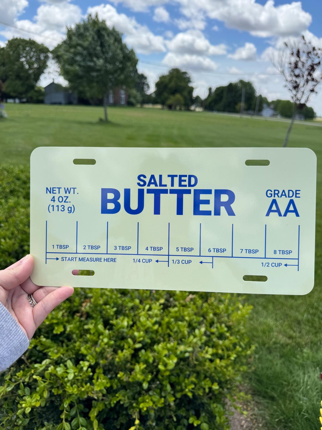 Butter Vanity Plate, Funny Metal License Plate for Butter Lovers - Etsy