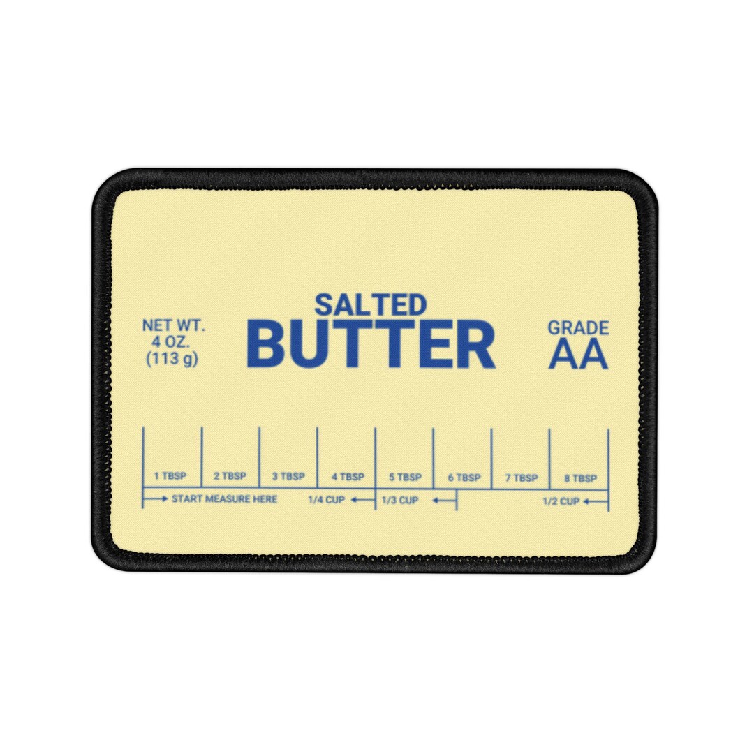 Butter Iron-on Patch - Fun DIY Embroidery Accessory, Cute Jacket ...