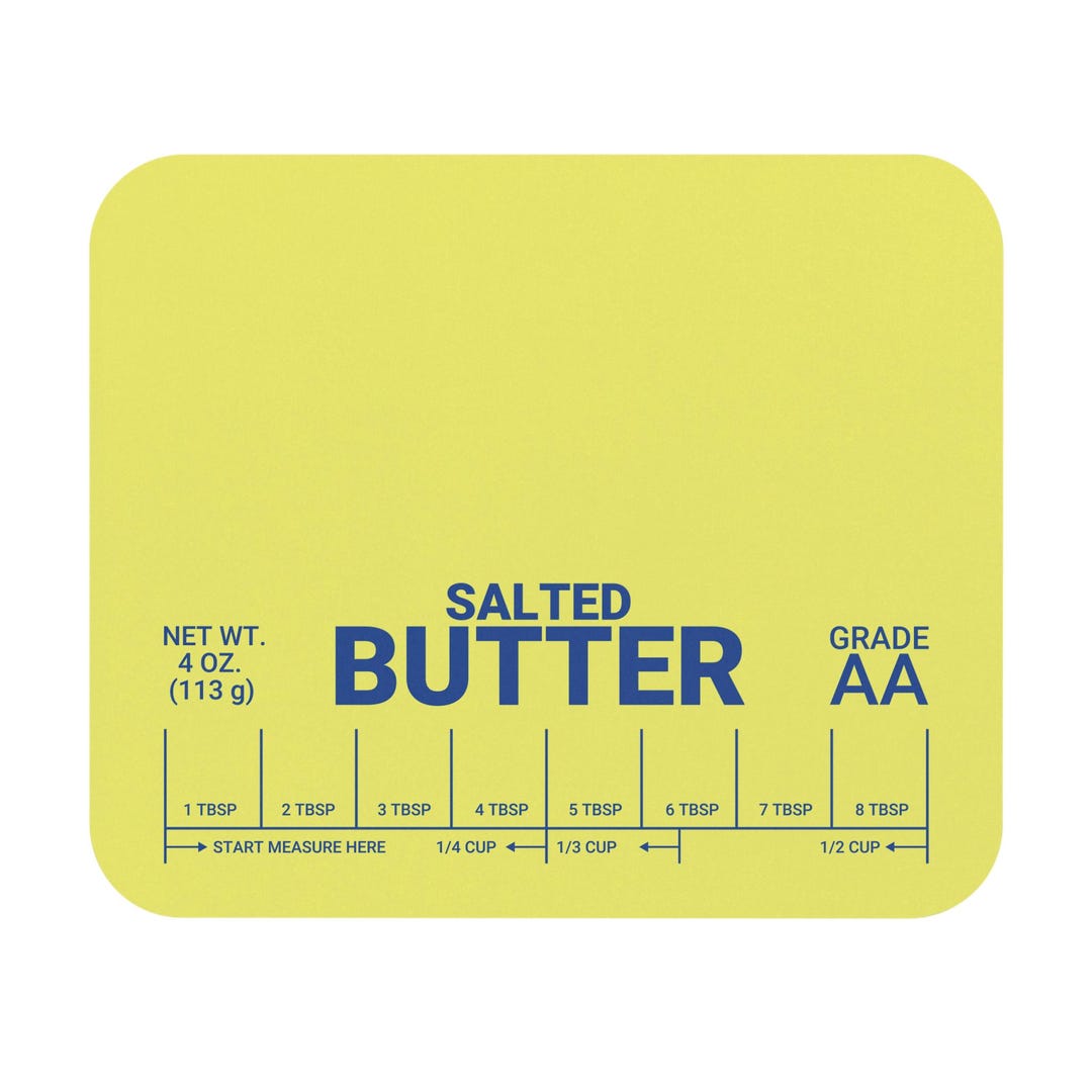 Salted Butter Recipe Mouse Pad, Fun Office Accessory, Great Gift for ...
