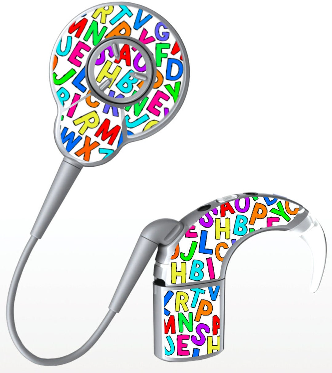 Alpha Numbers Cochlear Implant and Hearing Aid Skins sold as a Set - Etsy