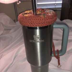Light Rust Colored Steampunk Hand Crocheted Stanley Cup/tankard Cover ...