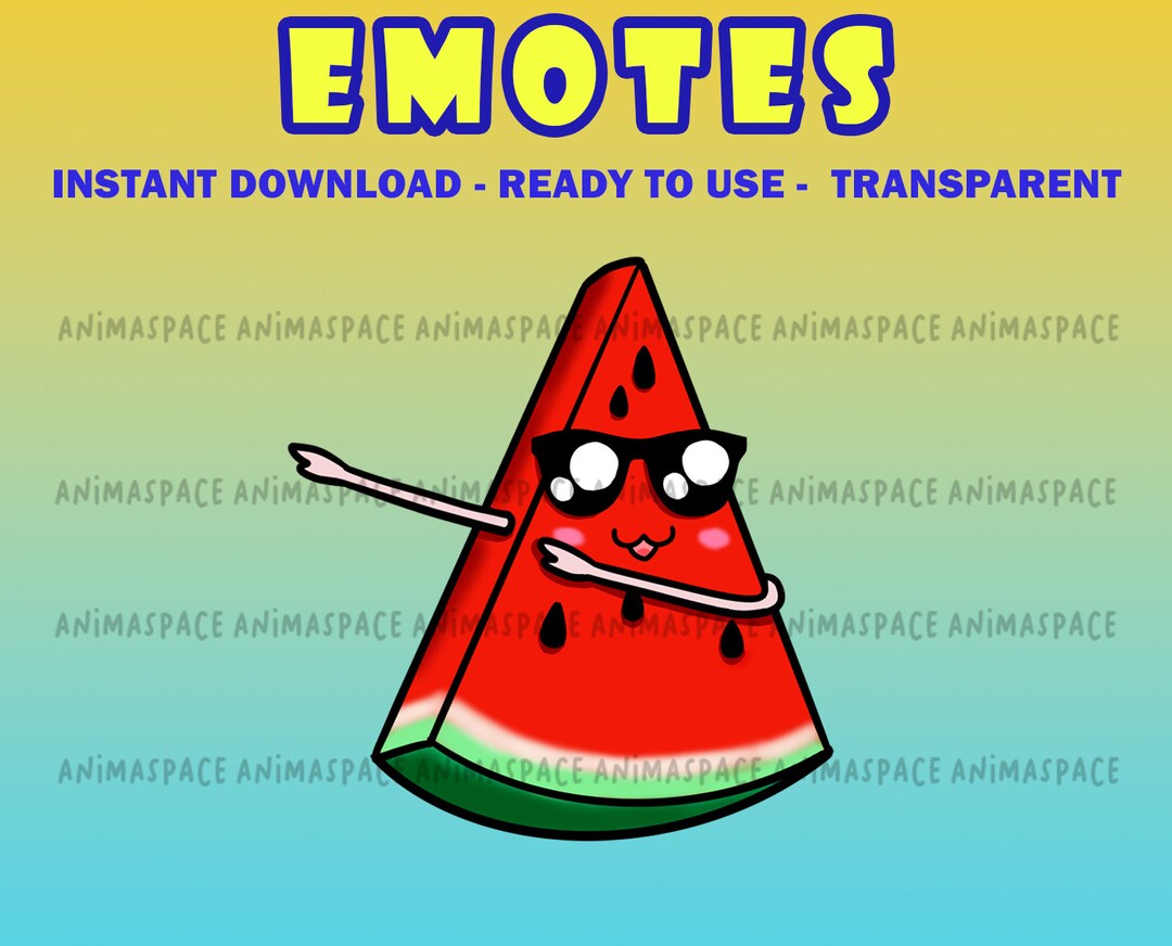 Emotes Watermelon Dance Pack for Twitch Discord and - Etsy UK