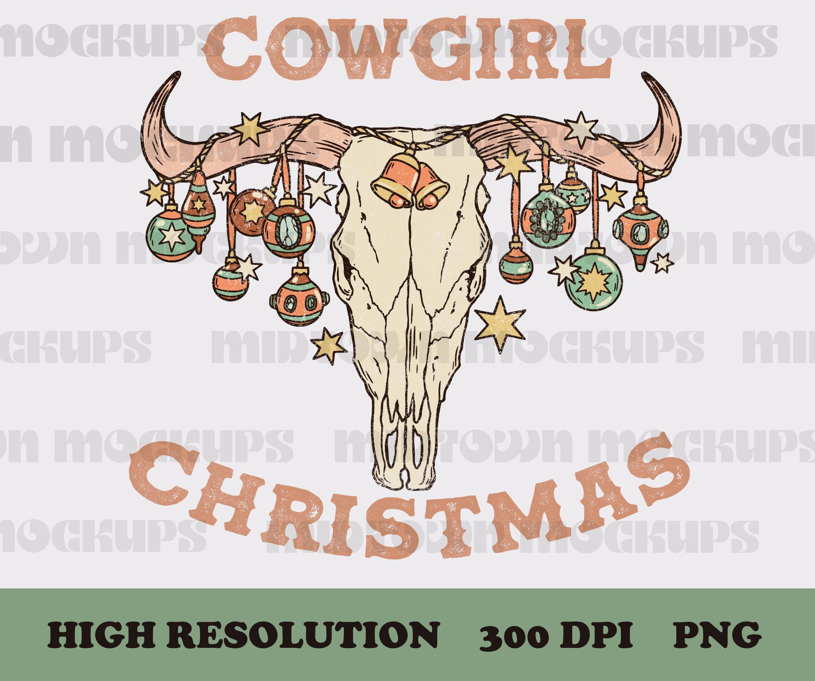 Cowgirl Christmas PNG, Western PNG Sublimations, Cowgirl Christmas ...