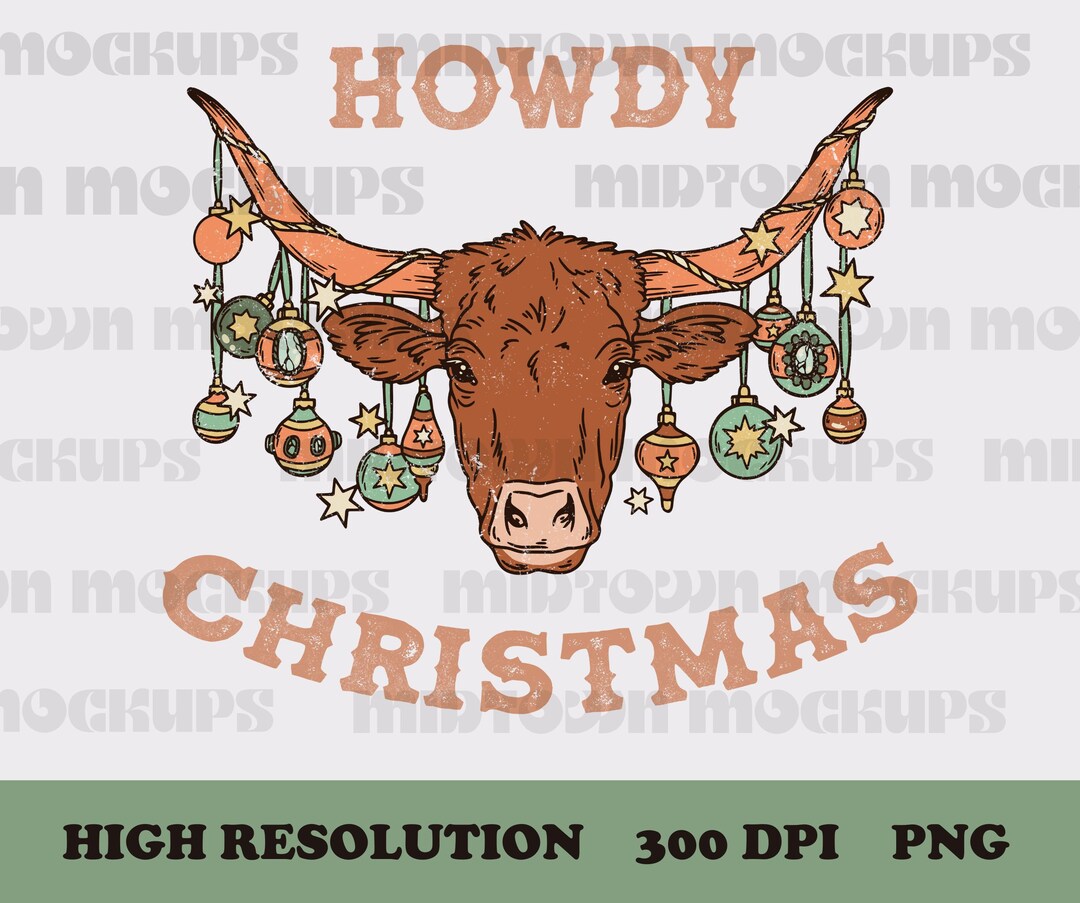 Howdy Christmas PNG, Western Christmas PNG, Western PNG Sublimations ...