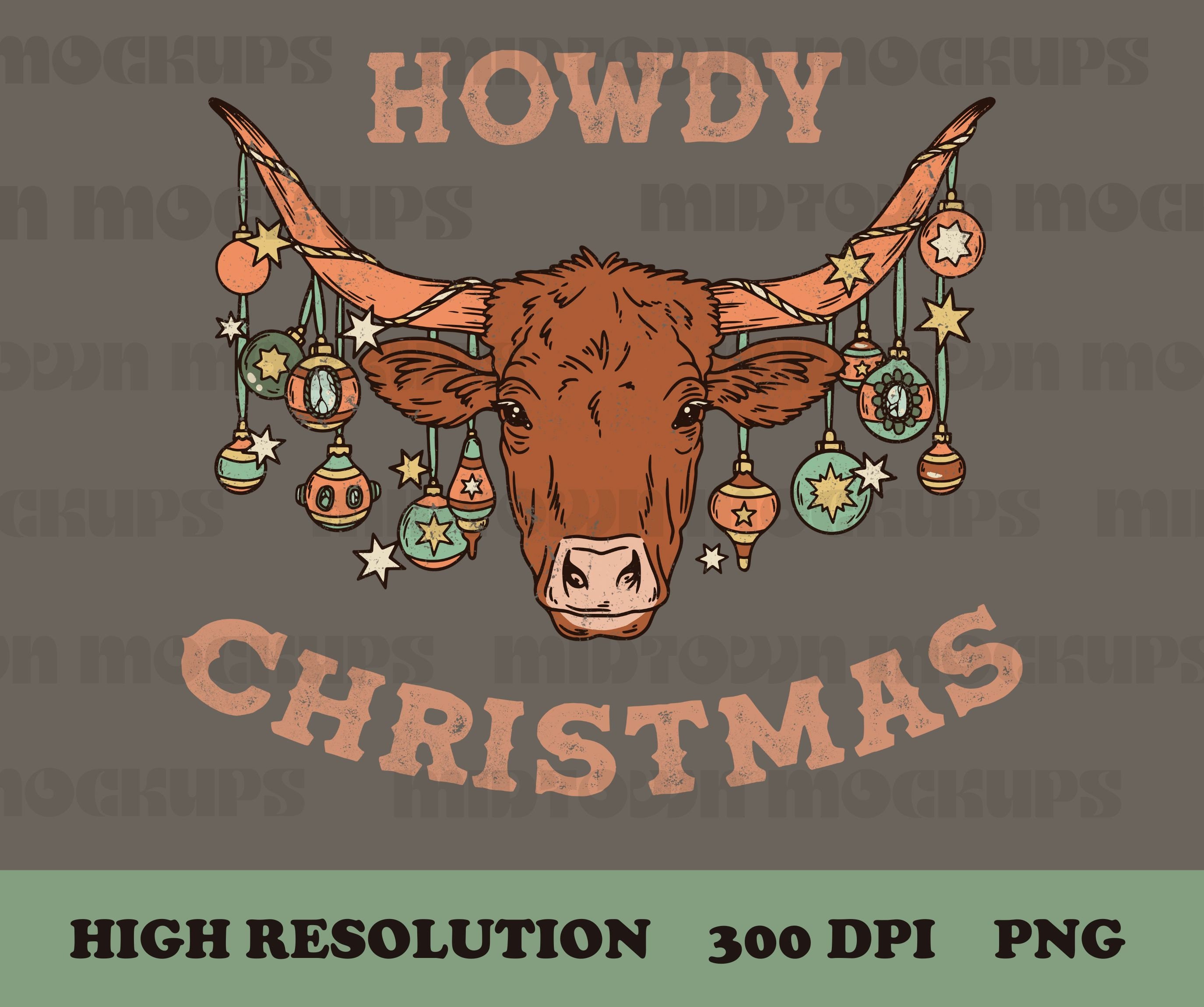 Howdy Christmas PNG, Western Christmas PNG, Western PNG Sublimations ...