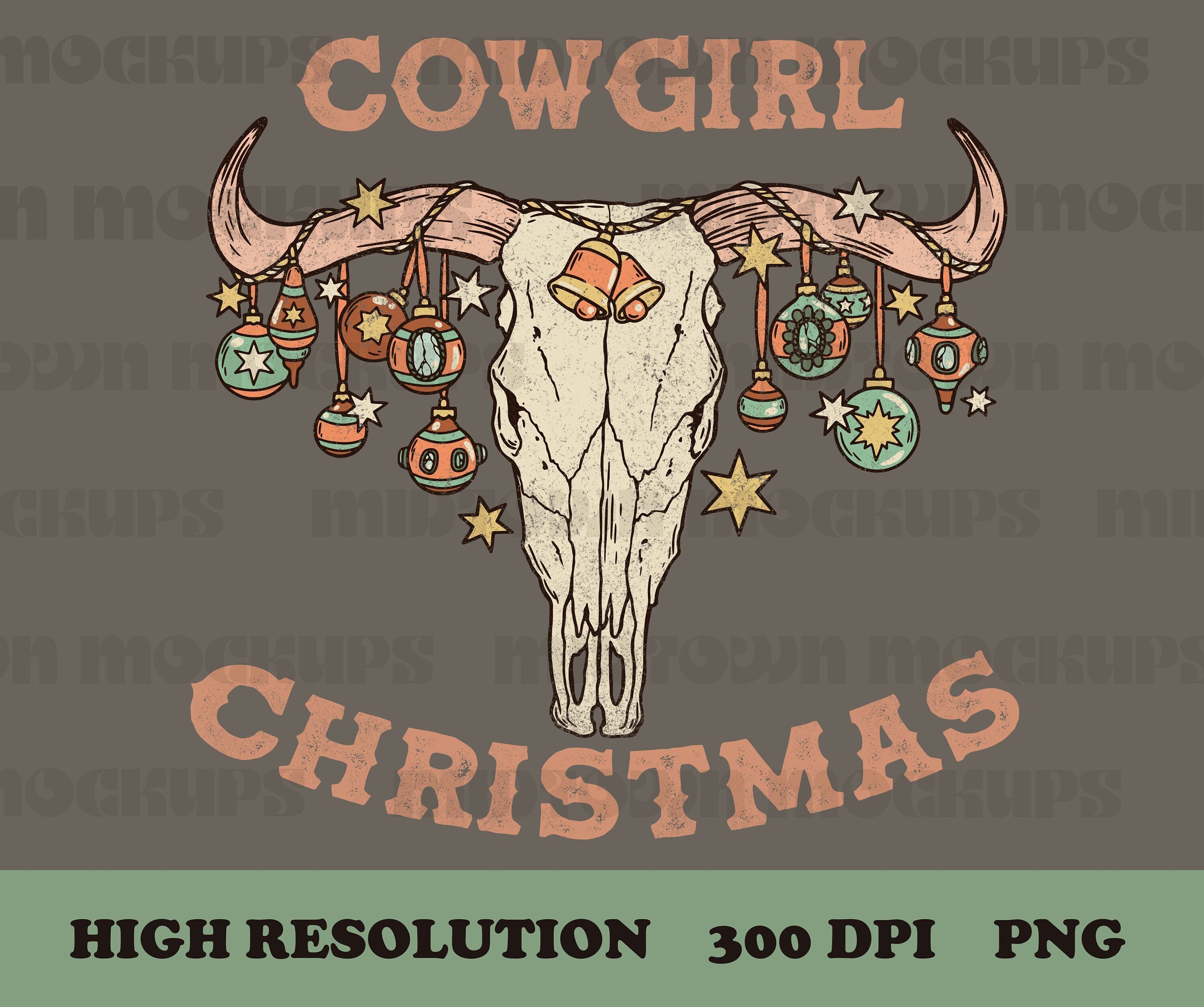 Cowgirl Christmas PNG, Western PNG Sublimations, Cowgirl Christmas ...