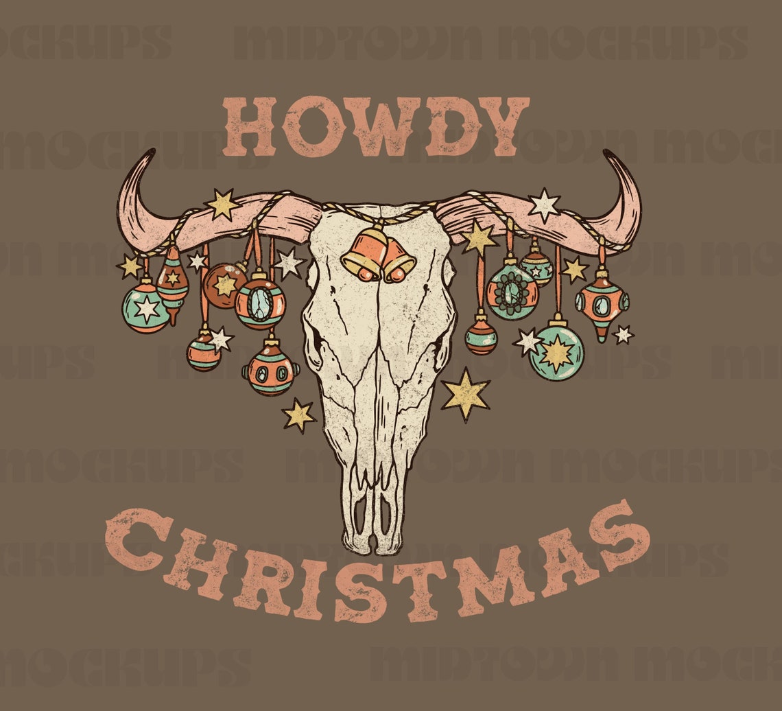 Howdy Christmas PNG, Western PNG Sublimations, Cowgirl Christmas, PNG ...