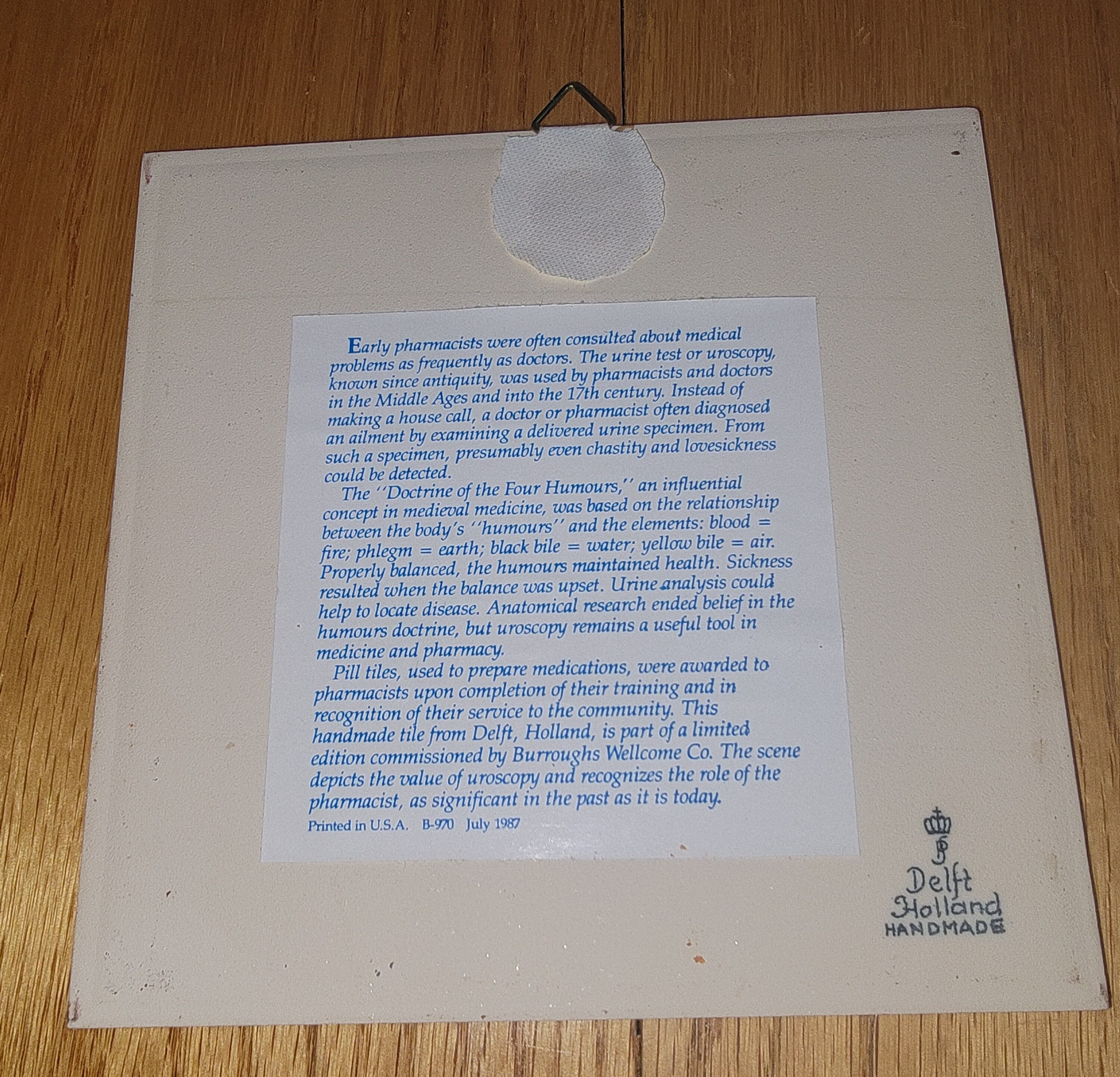 Blue Delft Holland Pill Tiles - Etsy