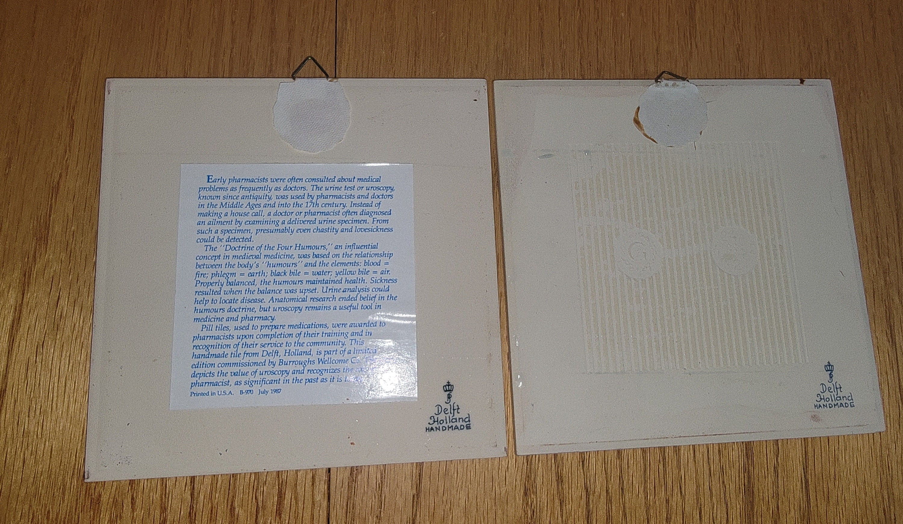 Blue Delft Holland Pill Tiles - Etsy