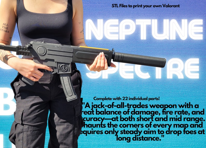 Life Sized Neptune Spectre .STL 3D FILE With Alignment Pins - Etsy