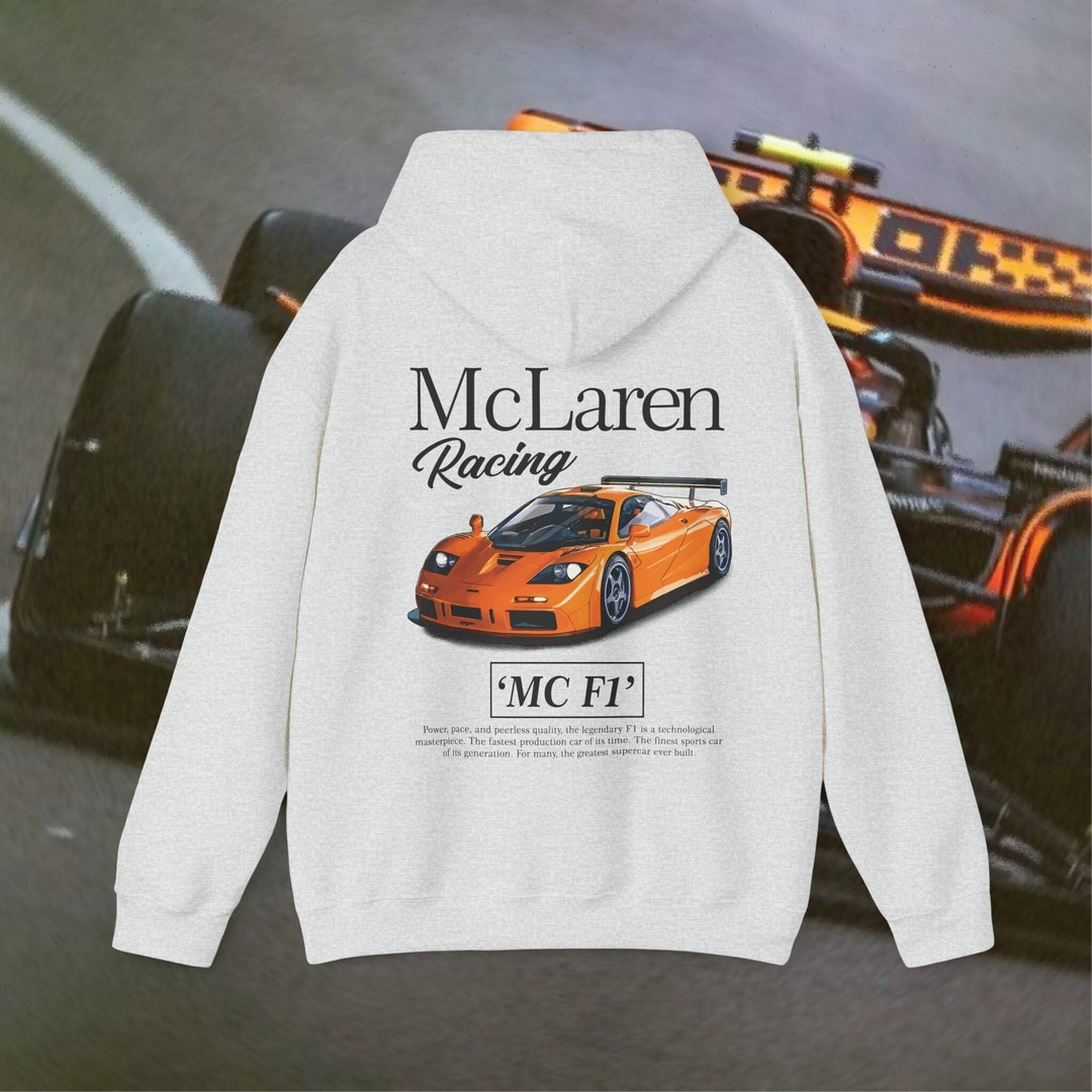 Mclaren F1 Racing Hoodie - Gifts for Car Guys / Gift for Dad / Car ...