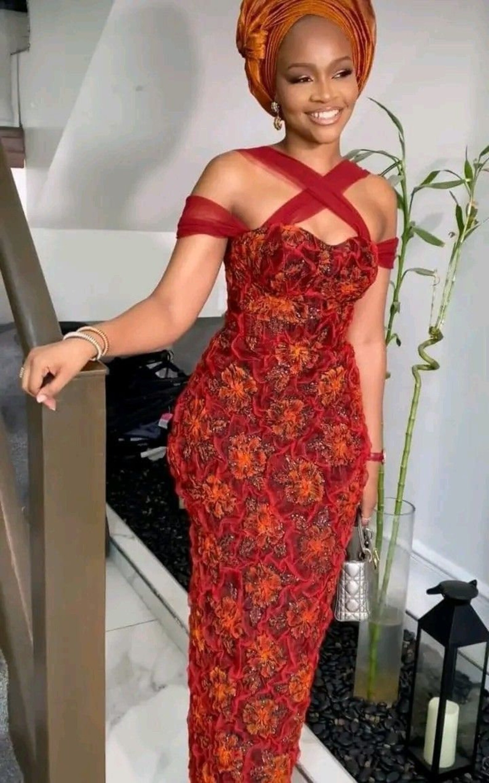 African Party Lace Dress, African Women Clothing,bridal Asoebi ...