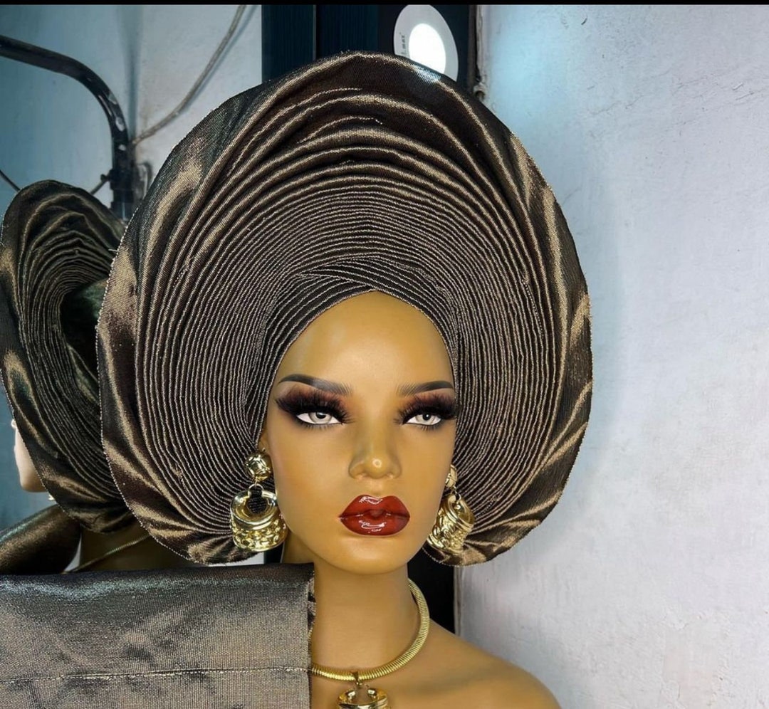 Fan Autogele/african Headwrap/african Turban/african Headgear/aso-oke ...