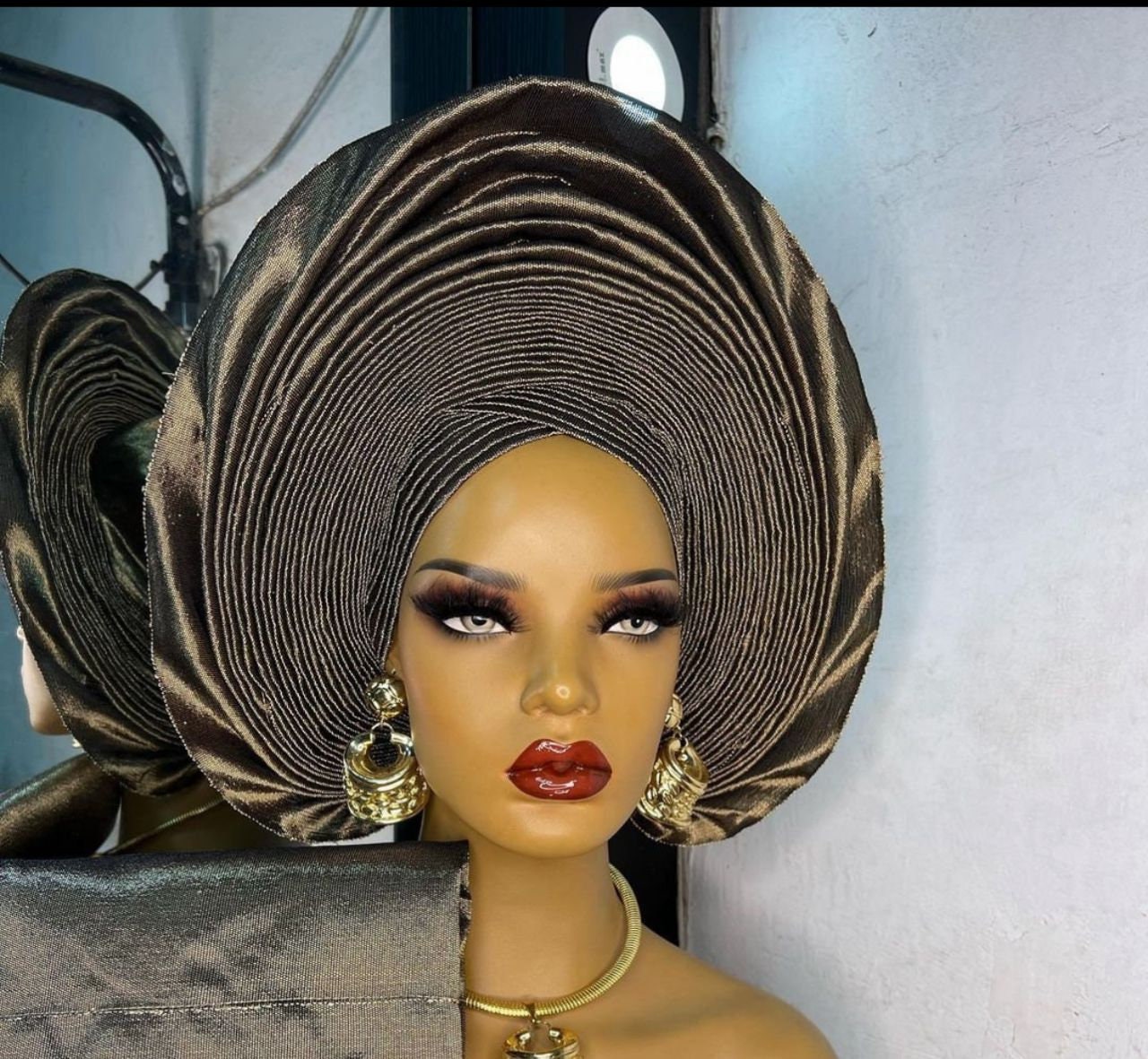 Fan Autogele/african Headwrap/african Turban/african Headgear/aso-oke ...