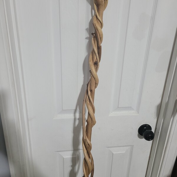 Wooden Twisted Staff - Etsy