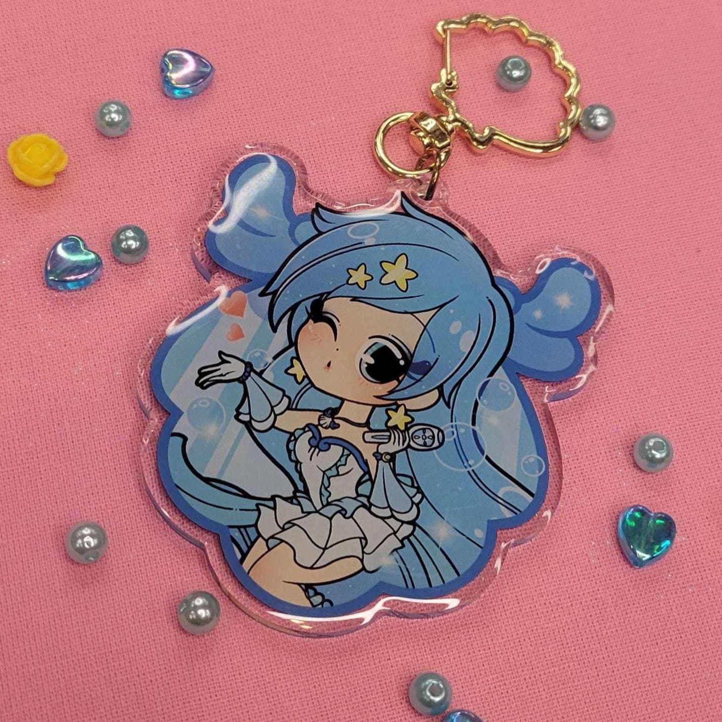 Magical Girl / Mahou Shoujo Mermaid Princess - 3" Acrylic Keychain ...