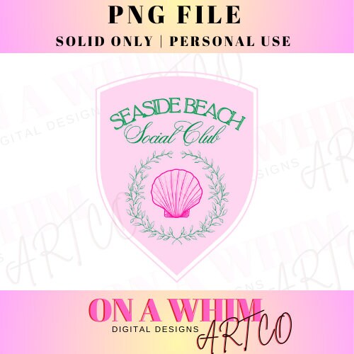 Seaside Png | Summer Png | Trendy Png | Beach Png | Preppy Png - Etsy