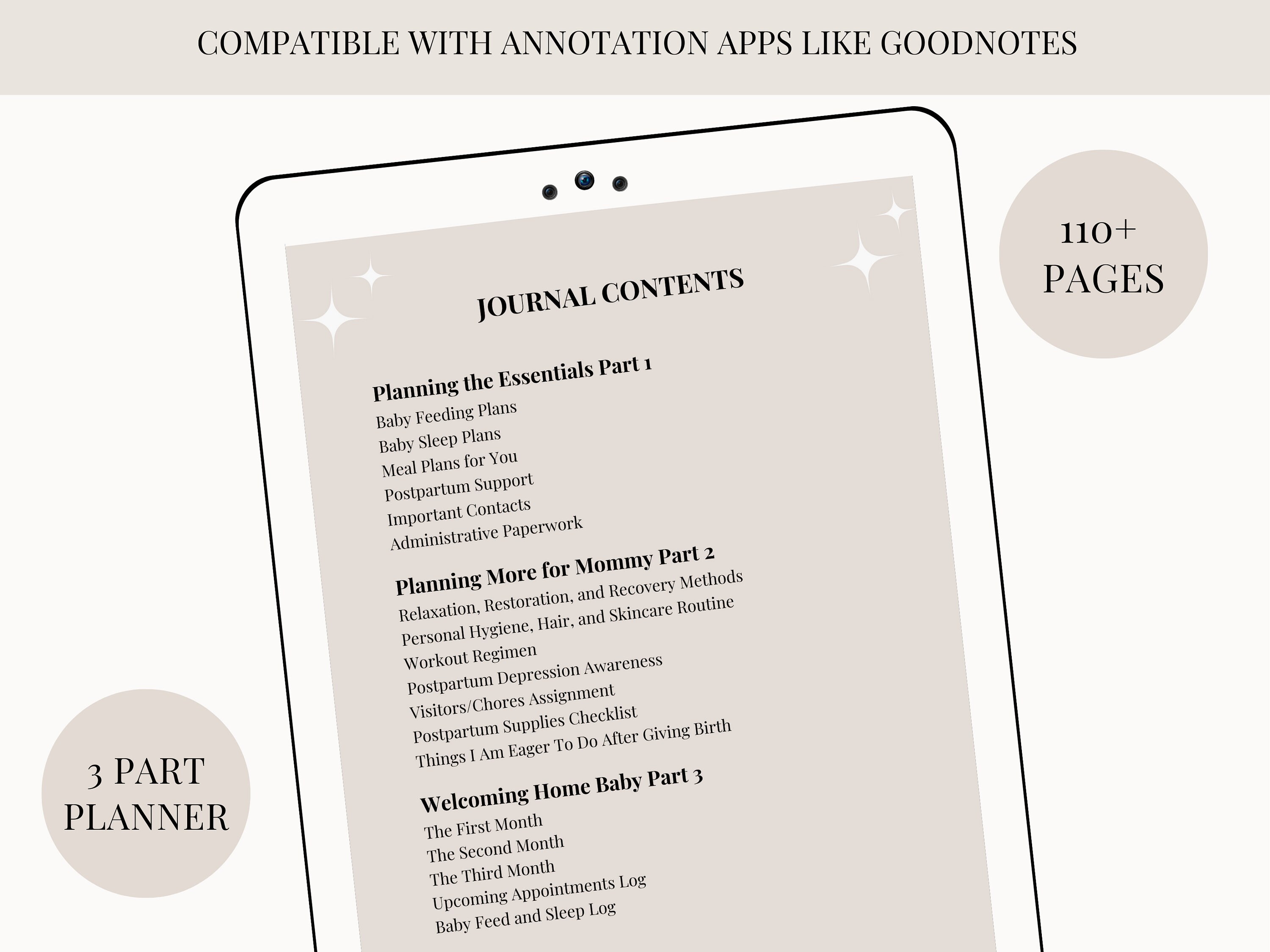 Pregnant Mama's Guided Postpartum Daily Planner, Fourth Trimester, Baby ...