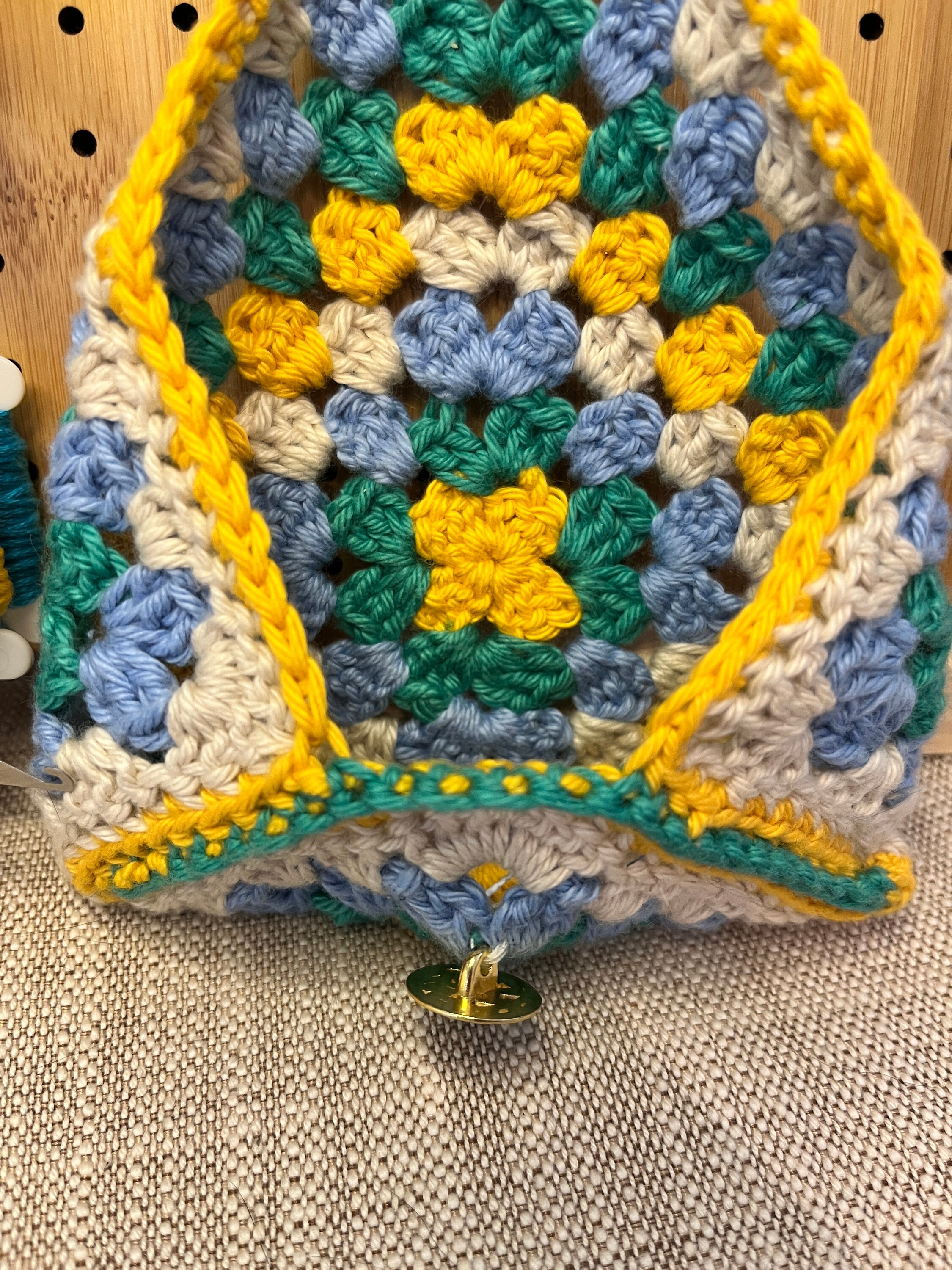 Crochet Granny Square Card Pouch - Etsy