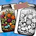 World in a Jar Coloring Pages Set of 40 Printable Pages, Coloring Book ...
