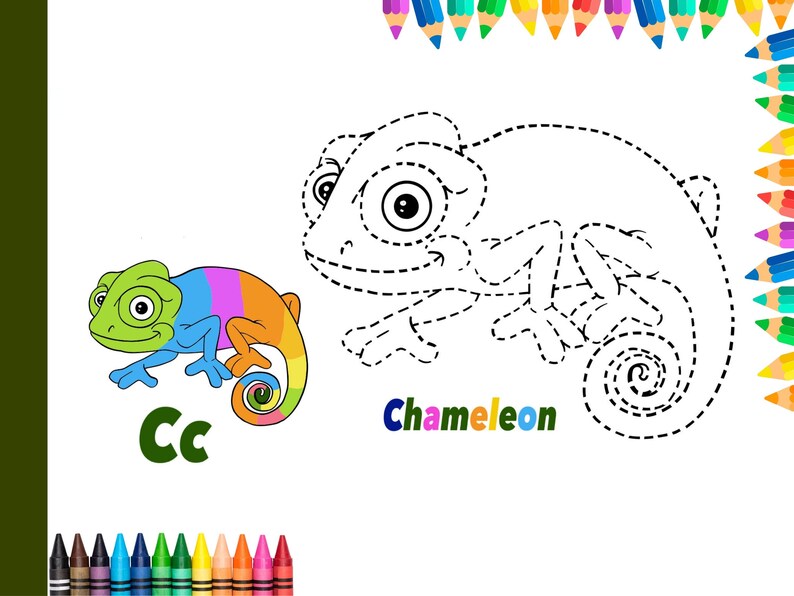 PRINTABLE A-Z Animal Adventures: Connect, Color and Learn With Fun for ...