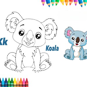 PRINTABLE A-Z Animal Adventures: Connect, Color and Learn With Fun for ...