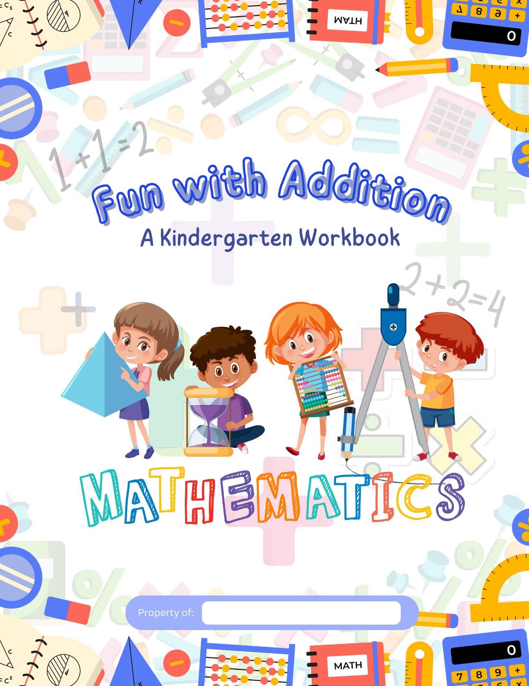 PRINTABLE “kindergarten Addition Workbook: Fun Math Activities for Kids ...