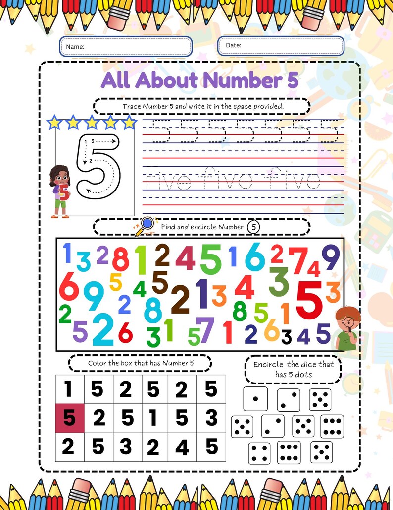 PRINTABLE Numbers 1 to 10 Adventure: Fun Activities for Number Learning ...