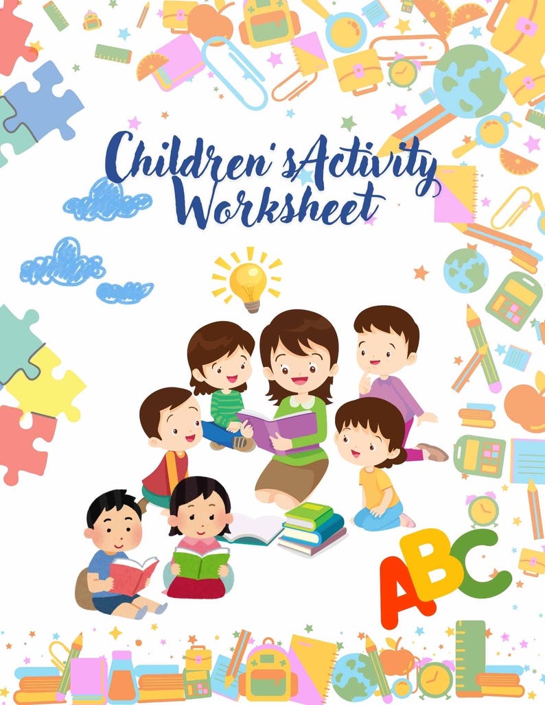 PRINTABLE Children Activity Worksheet: Maze, Connect, Count, Color ...