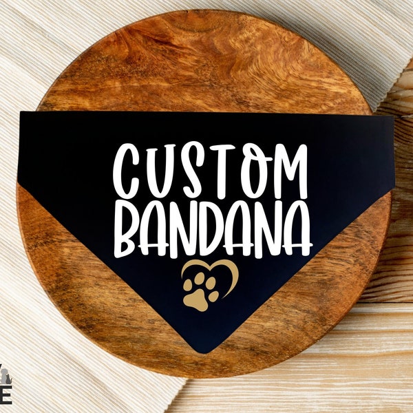 Custom Puppy Bandana Logo - Etsy