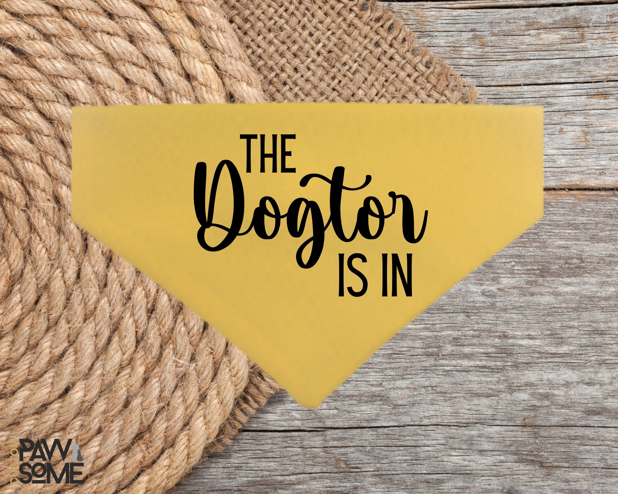 The Dogtor is in Dog Bandana, Funny Dog Bandana, Sarcastic Dog Bandana ...