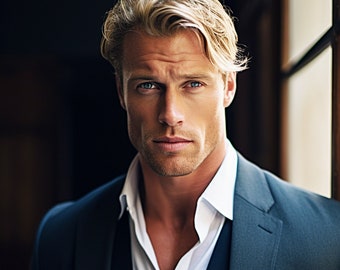 One-off AI Romance Novel Model: Cover Model, Male Model Photography ...